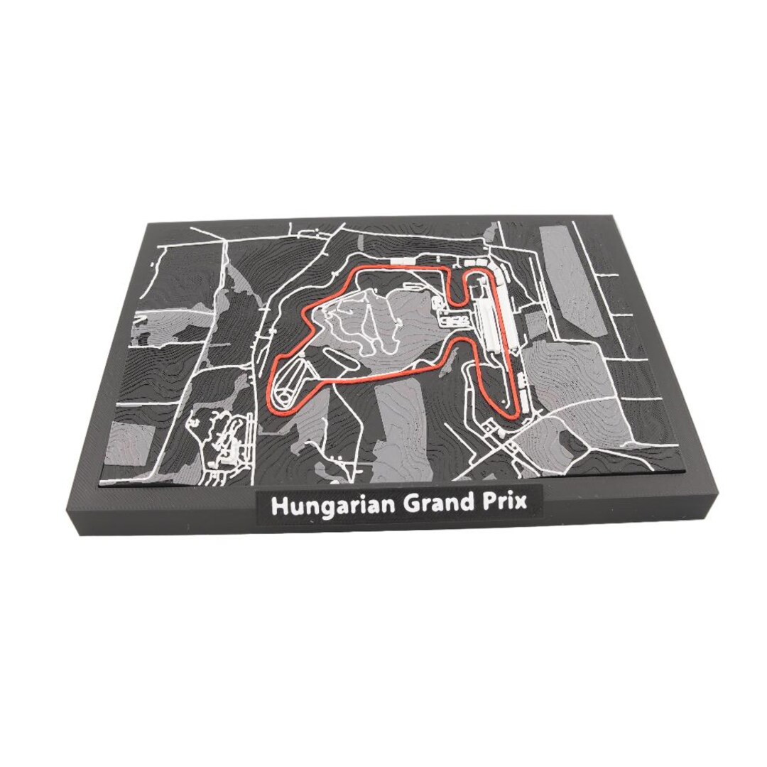 Hungarian Grand Prix 3D Racetrack Map – Premium Layered Hungaroring ...