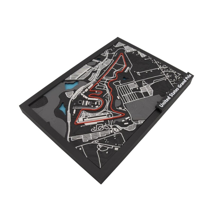 Circuit of the Americas 3D Track Map – Framed F1 Racing Wall Art - Etsy