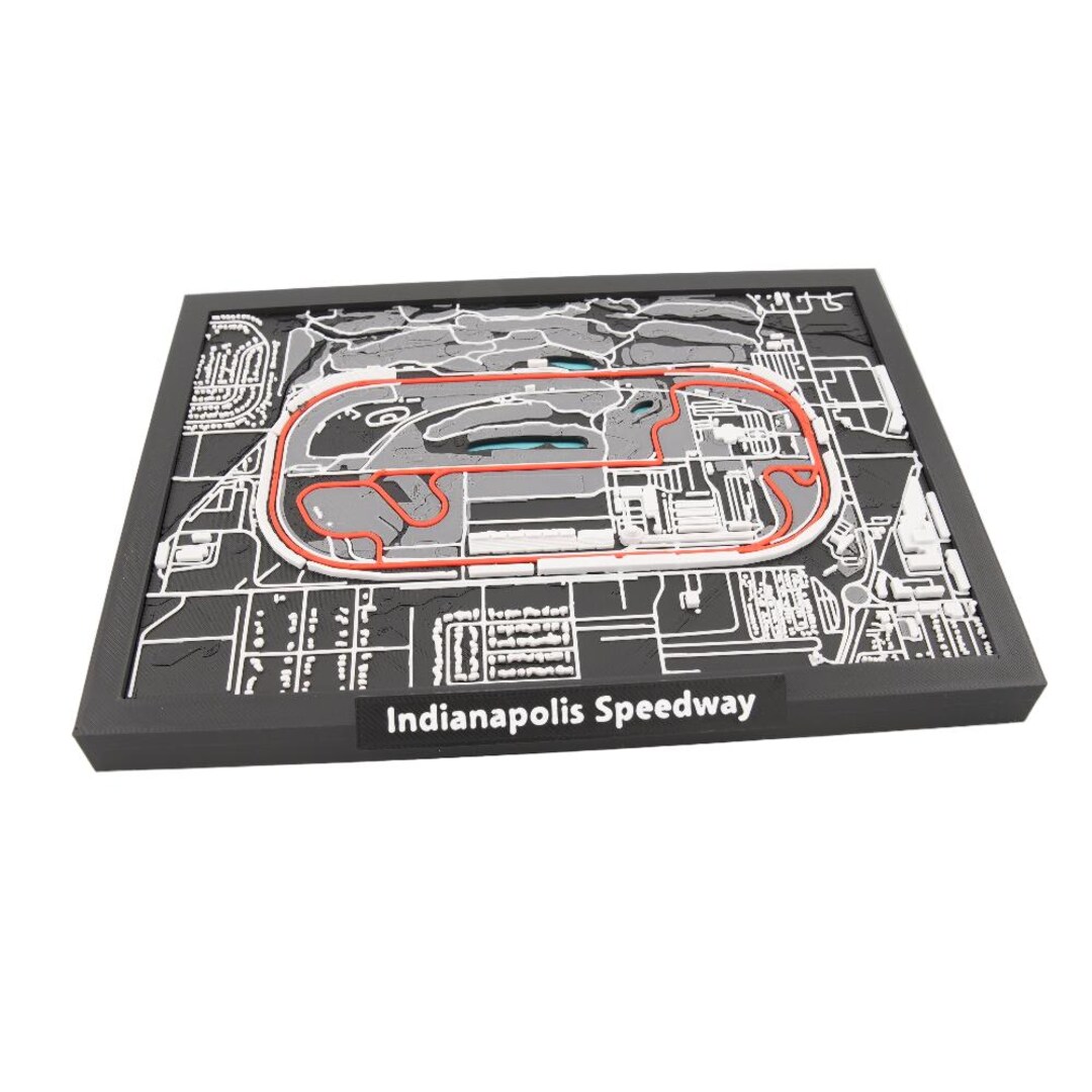 Indianapolis Speedway 3D Track Map – Framed Racing Circuit Art - Etsy