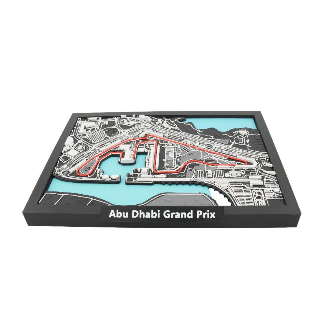 Yas Marina Circuit 3D Map – Abu Dhabi Grand Prix Track Sculpture - Etsy