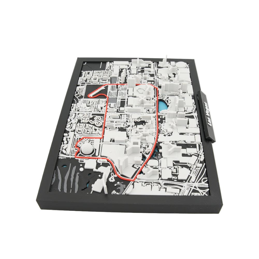 Las Vegas 3D City Map – F1 Race Track, Miniature Skyline Model - Etsy