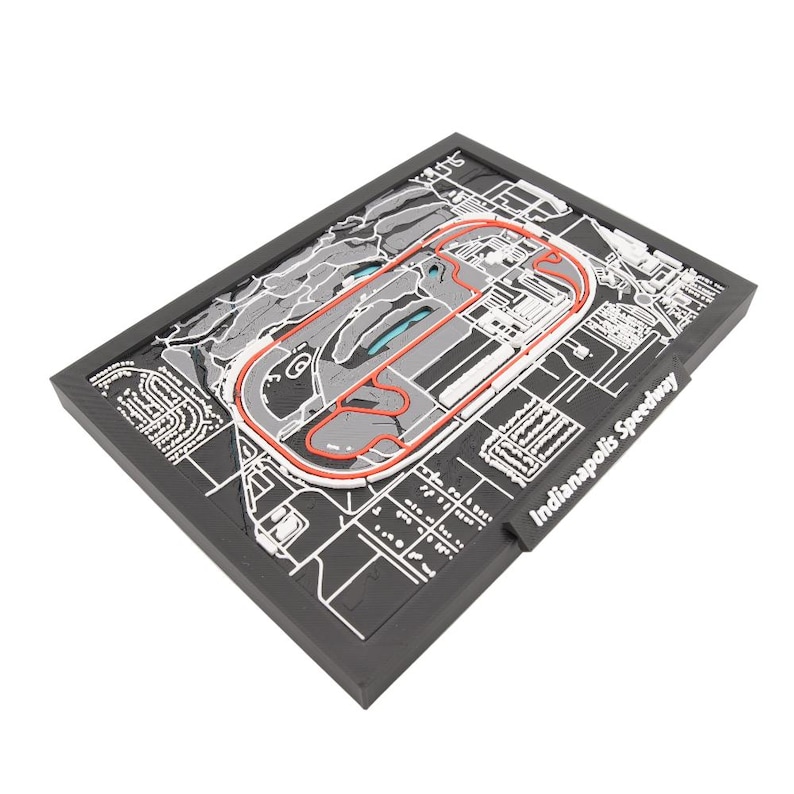 Indianapolis Speedway 3D Track Map – Framed Racing Circuit Art - Etsy