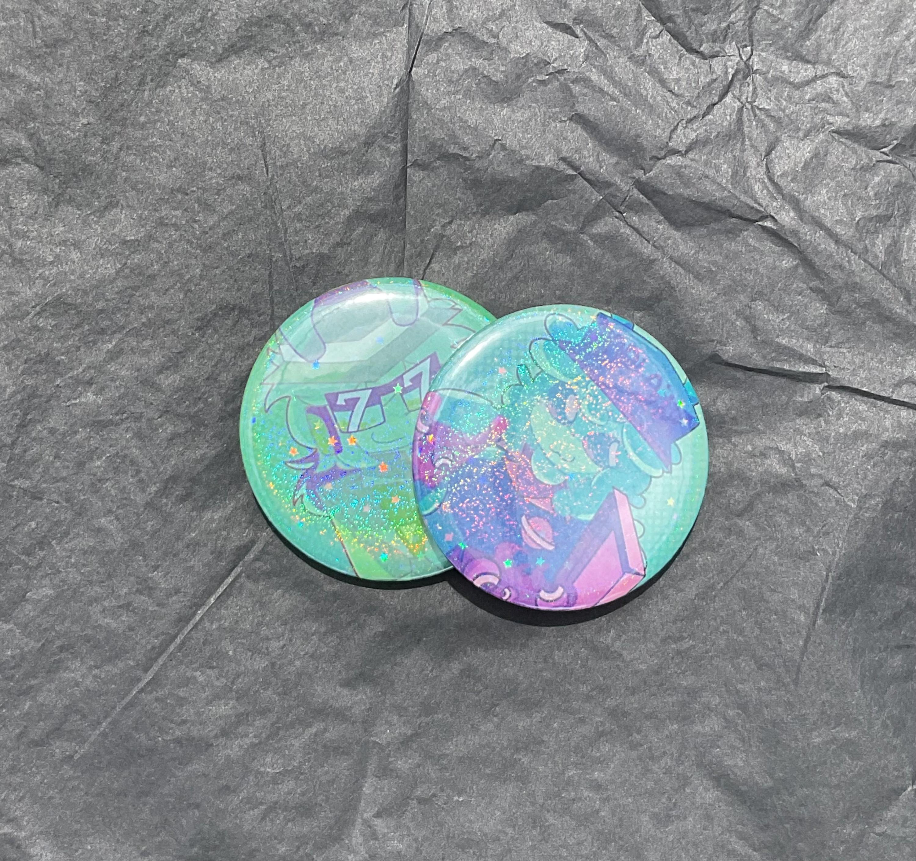 Roblox Forsaken Holographic Pins - Alien Chance, Alien Elliot - Etsy