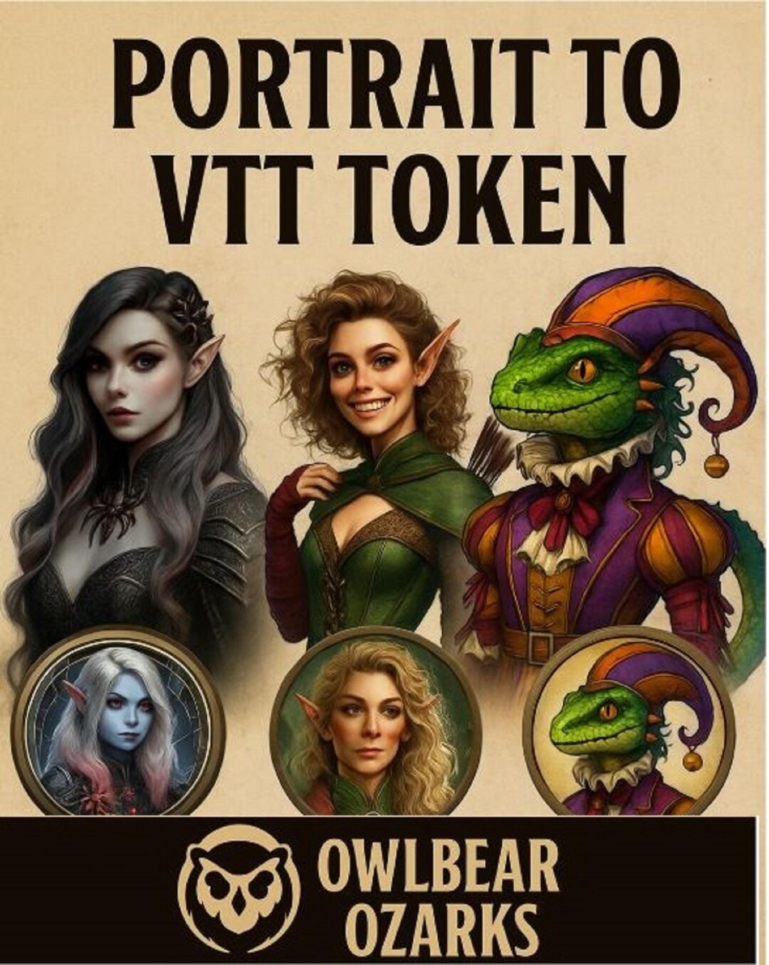 Epic Bundle - Full Character Art, Token, and a VTT Overlay (frame and ...