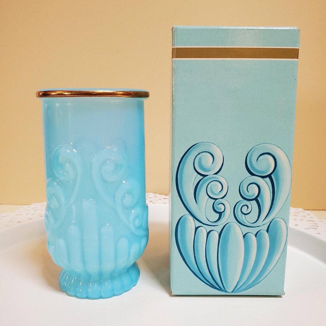 Avon Bristol Blue Tumbler, Drinking Glass, 1975 Original Box - Oak Hill ...