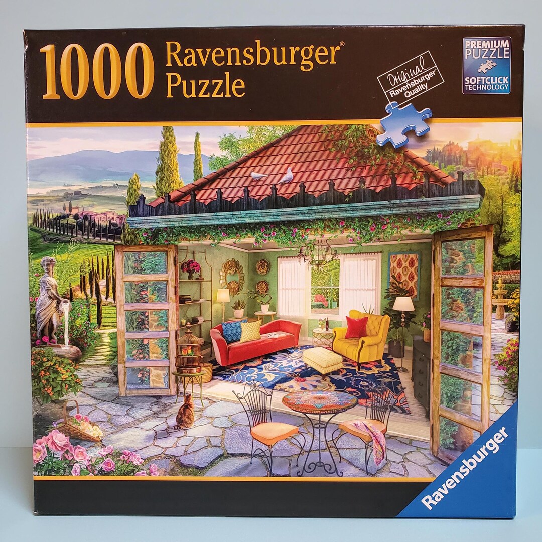 Ravensburger Tuscan Oasis Puzzle, 1000 Piece Jigsaw, Italy, PRE-OWNED ...