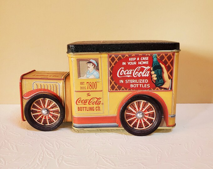 Metal Coca Cola Tin Truck, Coke, the Tin Box Co. 1995, Moving Wheels ...