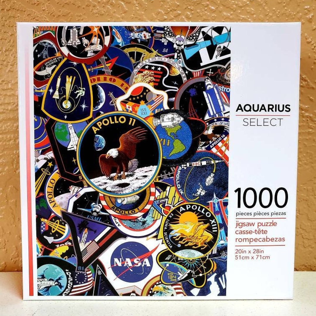 NASA Mission Patches Puzzle, 1000 Jigsaw Pieces, Solar System Space ...