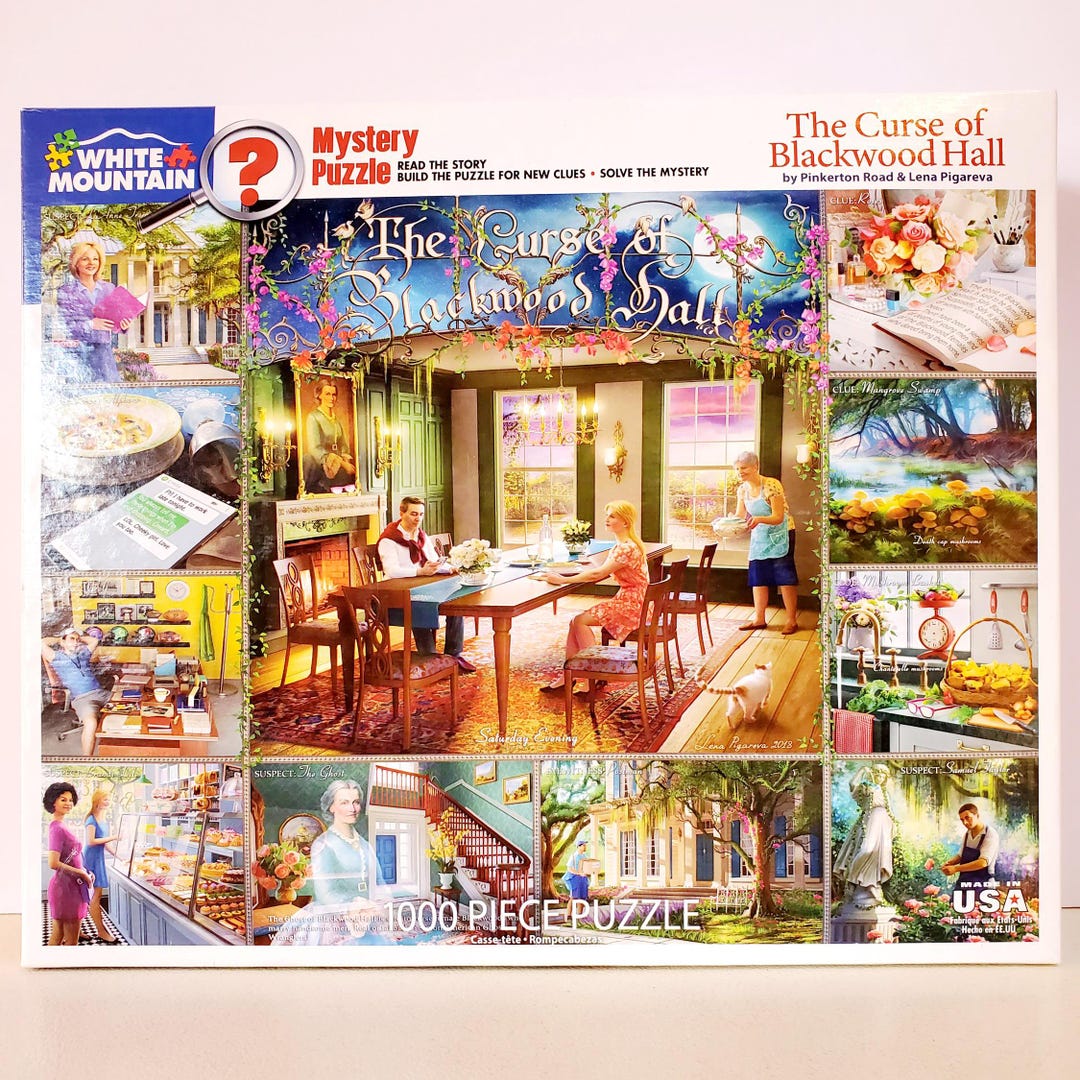 The Curse of Blackwood Hall Puzzle 1000 Piece Jigsaw, White Mountain ...
