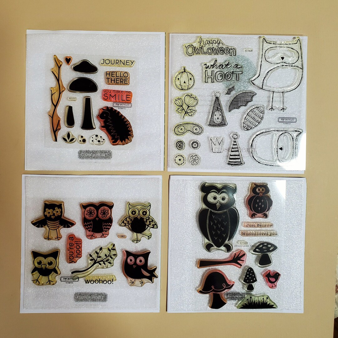 Choose 1 Stamp Set, Close to My Heart CTMH, Hedgehog Owl Halloween Hoot ...