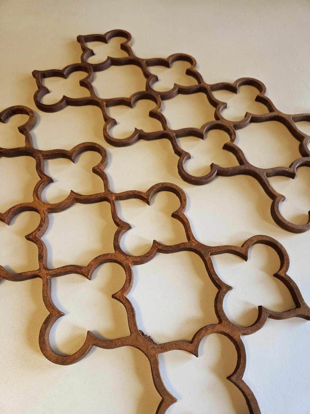 PAIR of Architectural Panels, Decorative Ornamental Cast Iron ...