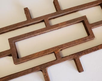 Architectural Panel, Decorative Ornamental Cast Iron, Primitive Rustic ...