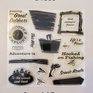 Choose 1 Stamp Set, Close to My Heart CTMH, Camping, Fishing, Adventure ...