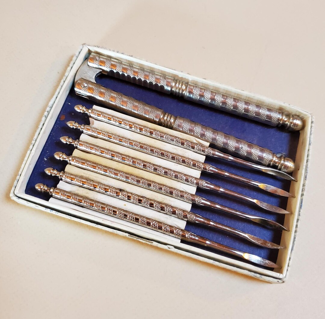 Boxed Nutcracker Tool Set, Mid Century 1950's, Six Metal Picks, Kitchen ...