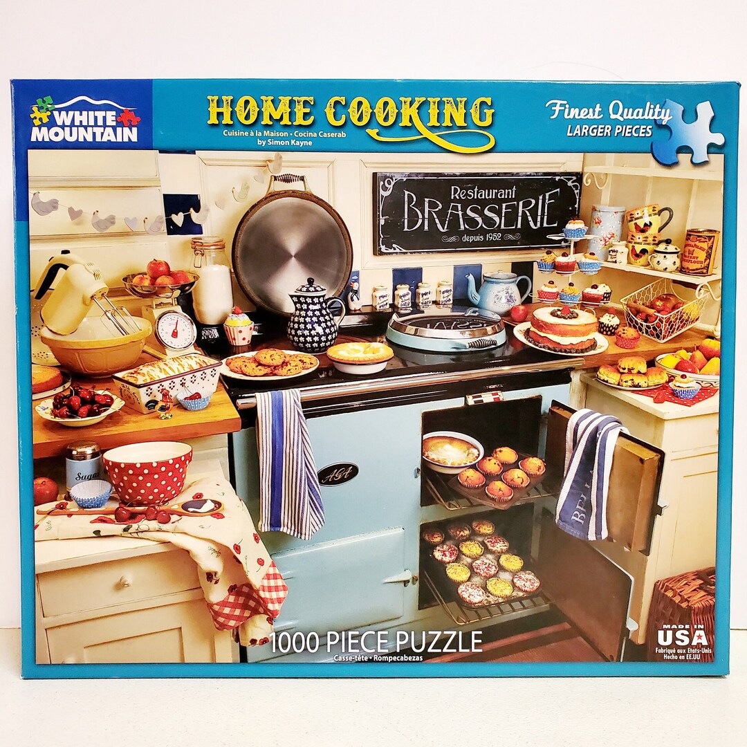Home Cooking Puzzle, 1000 Piece Jigsaw, White Mountain USA, Kitchen ...
