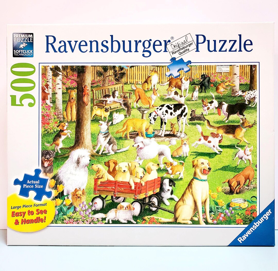 At the Dog Park Puzzle, 500 Piece Jigsaw by Ravensburger, Made in ...