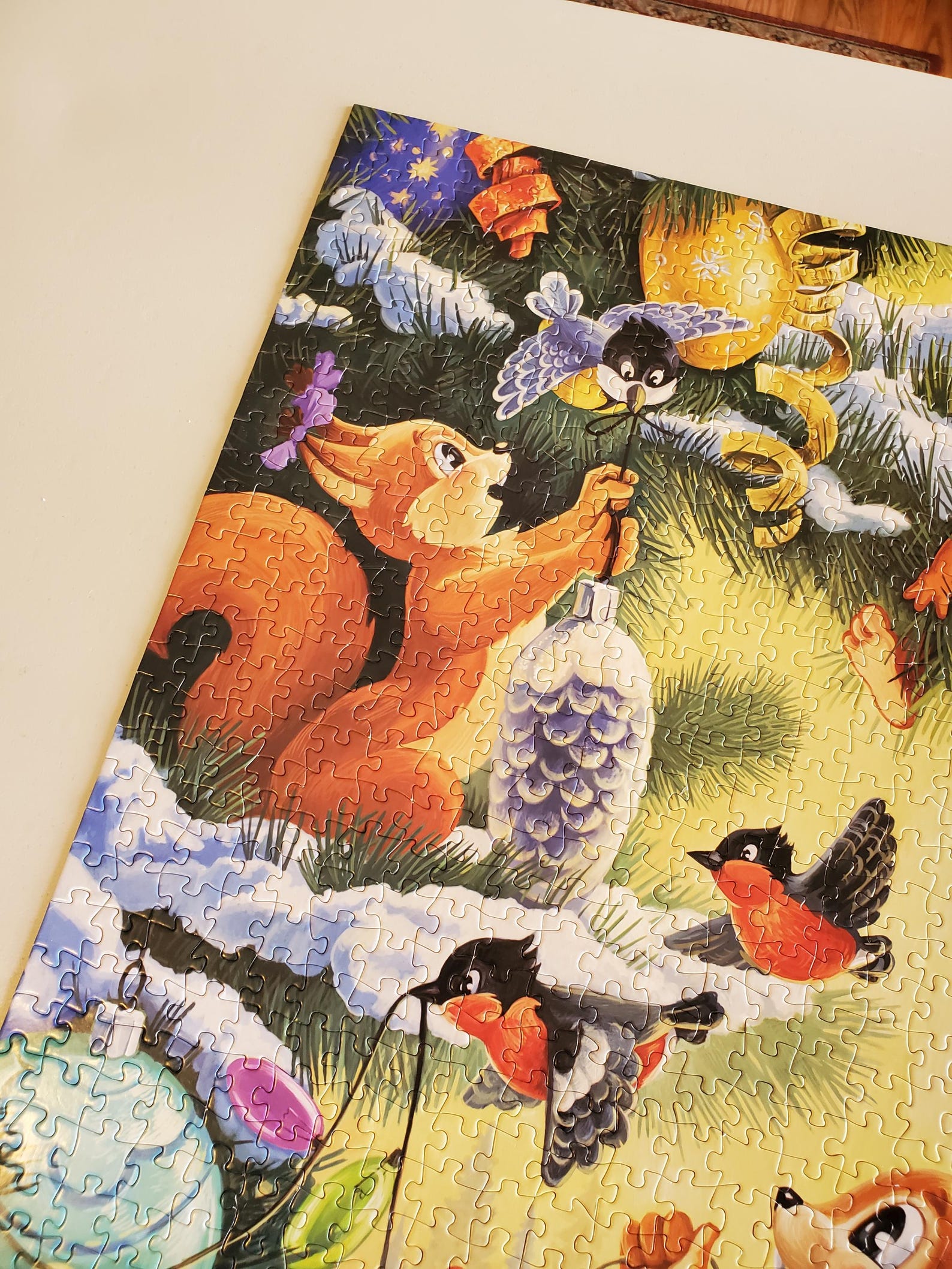 Christmas Squirrels Puzzle, 1000 Pieces Jigsaw, Tree Ornaments, PRE ...