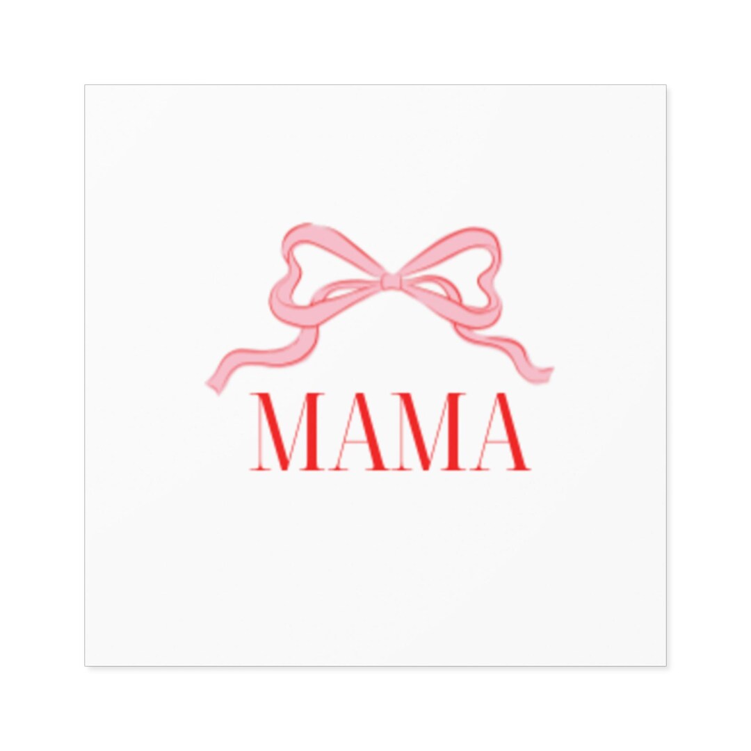 Mama Bow Stickers, Sweet Gift for Moms, Indoor/outdoor Use, Decorating ...