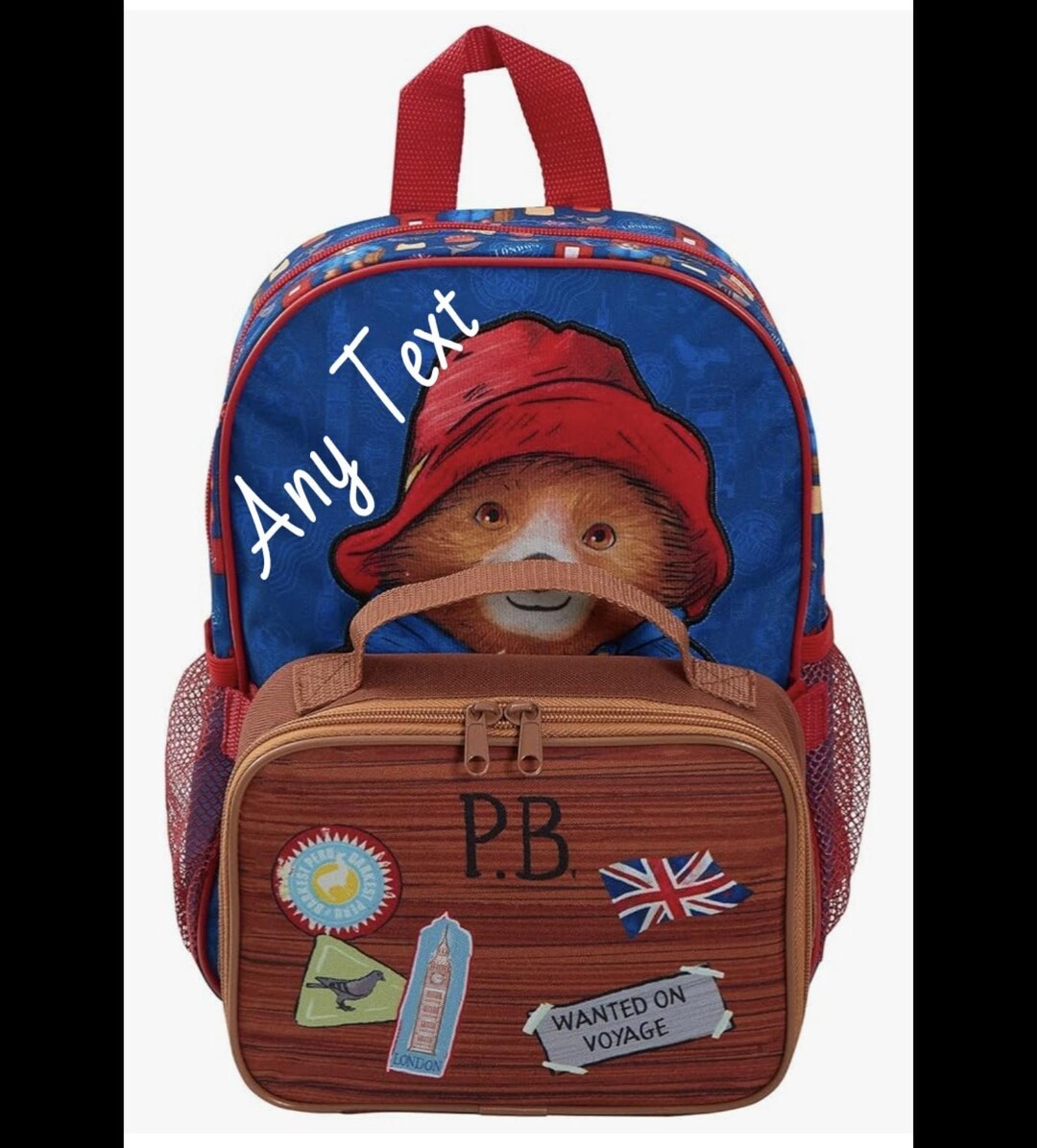 Personalised Paddington Bear Backpack | Kids School Bag With Detachable ...