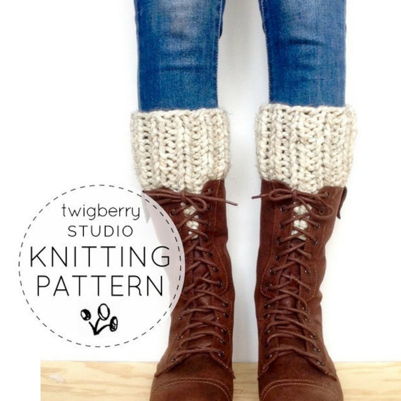 Knitted Boot Cuffs - Etsy