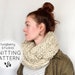 Knitting PATTERN Scarf, Knit Infinity Scarf Pattern, Knitted Scarf ...