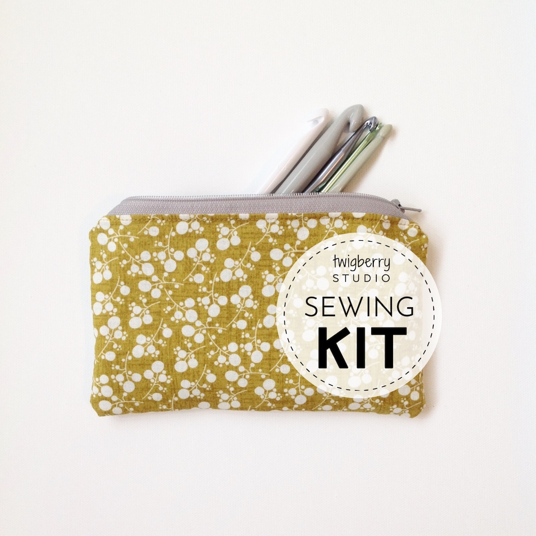 Zip Bag SEWING KIT, Beginner Zipper Notions Bag Sewing Kit, Modern ...