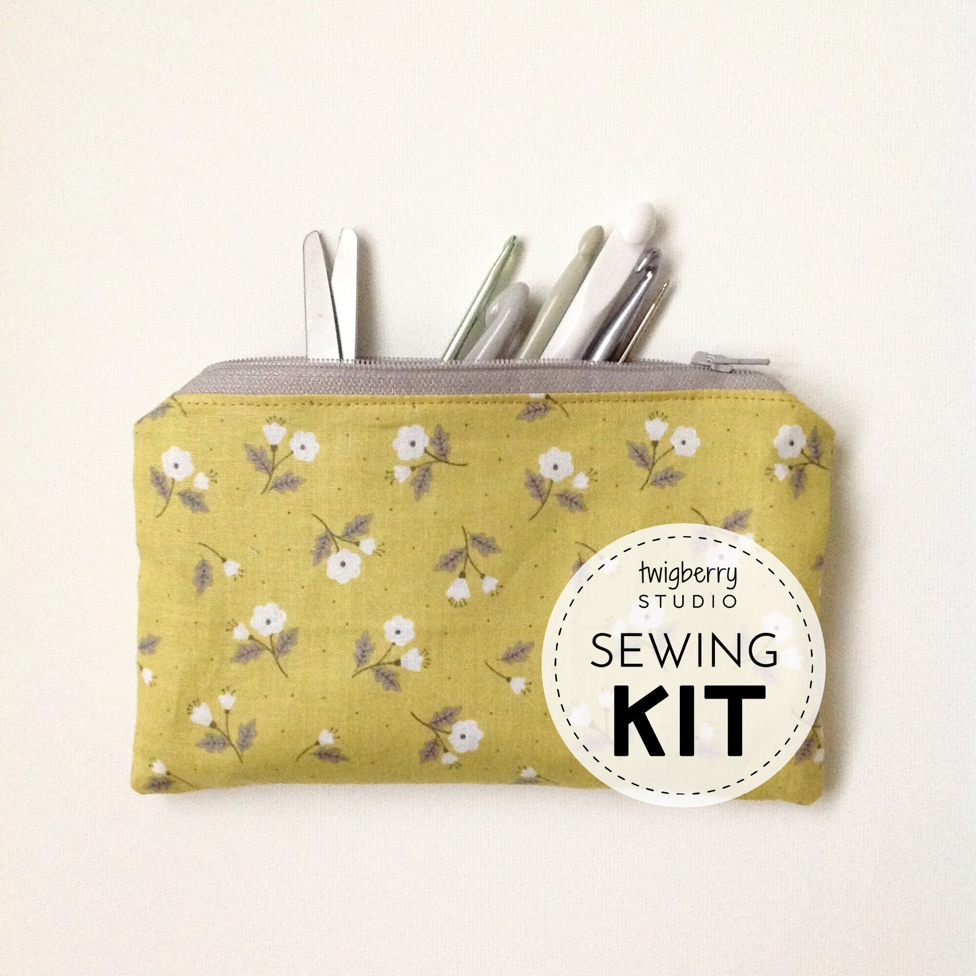 Zipper Pouch SEWING KIT, Beginner Zip Notions Bag Sewing Kit, Modern ...