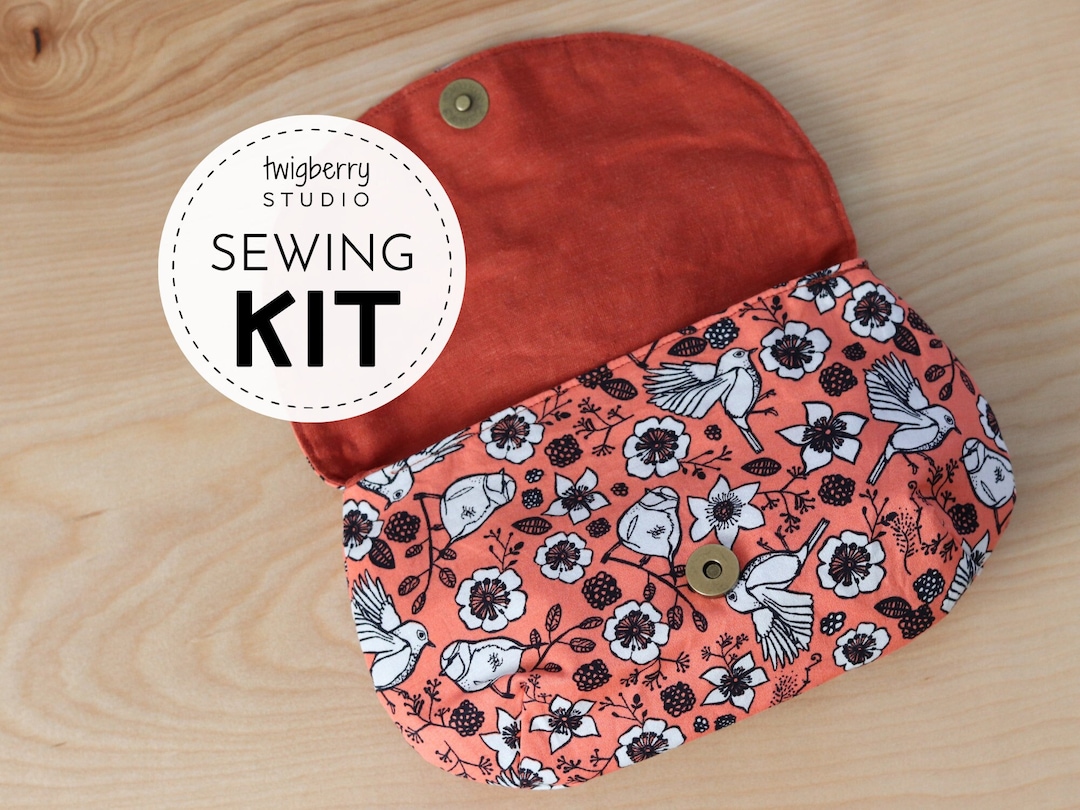 Beginner Purse SEWING KIT, Simple Sewing Kit, Clutch Sewing Kit, Easy ...