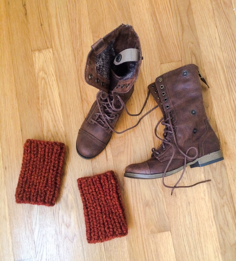 Knit Boot Cuffs PATTERN Chunky Knit Boot Warmers Pattern - Etsy