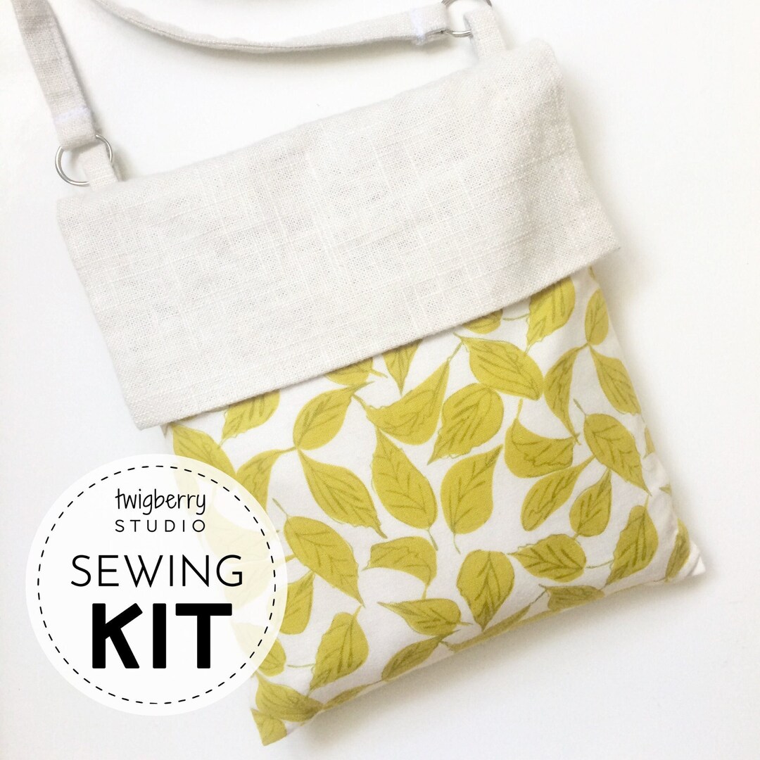 Crossbody Bag SEWING KIT, Beginner Strap Purse Pouch Sewing Kit, Modern ...