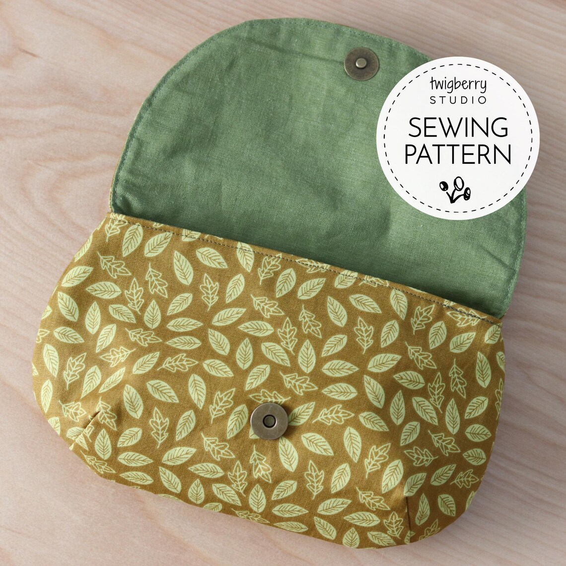 SEWING PATTERN Beginner Purse With Video Tutorials, Easy Sewing Pattern ...