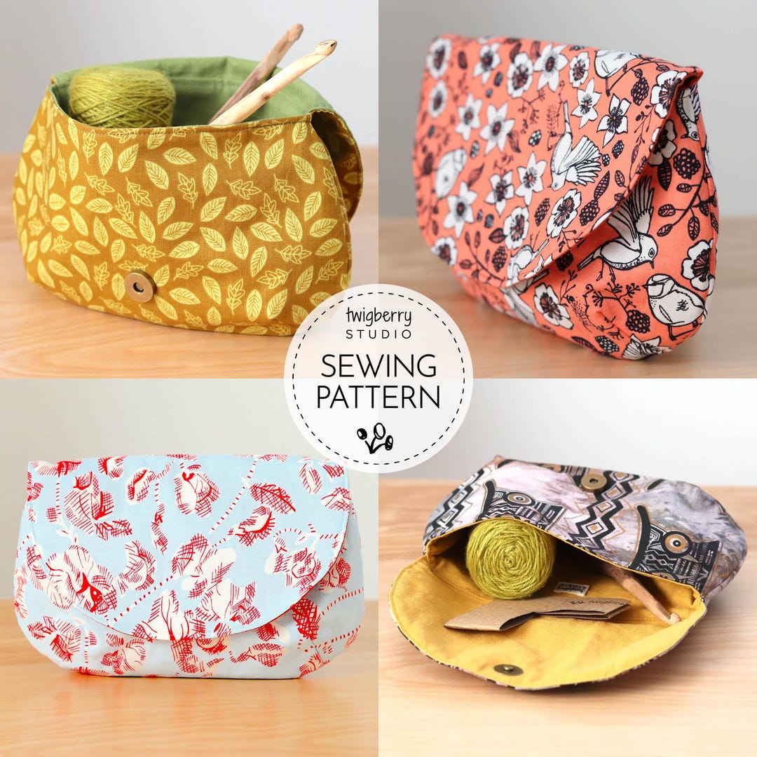 Easy SEWING PATTERN With Video Class, Clutch Purse Pattern, Beginner ...