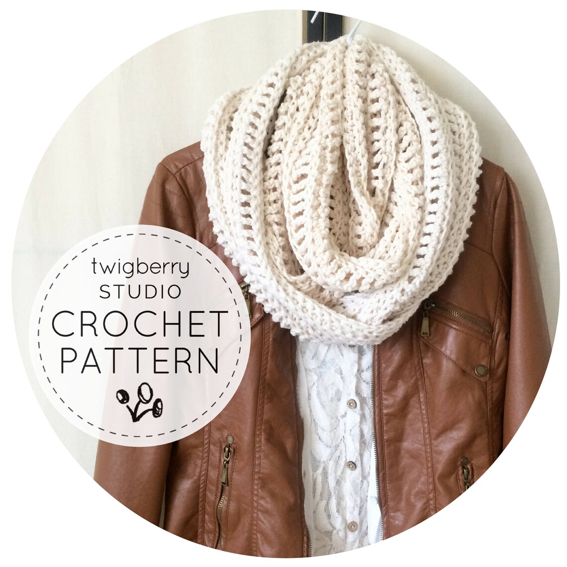 Crochet Scarf PATTERN, Crochet Infinity Pattern, Crochet Cowl Pattern ...