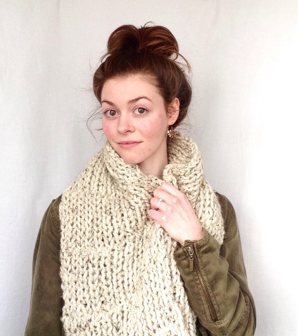 Knitting PATTERN Scarf Knit Infinity Scarf Pattern Knitted - Etsy