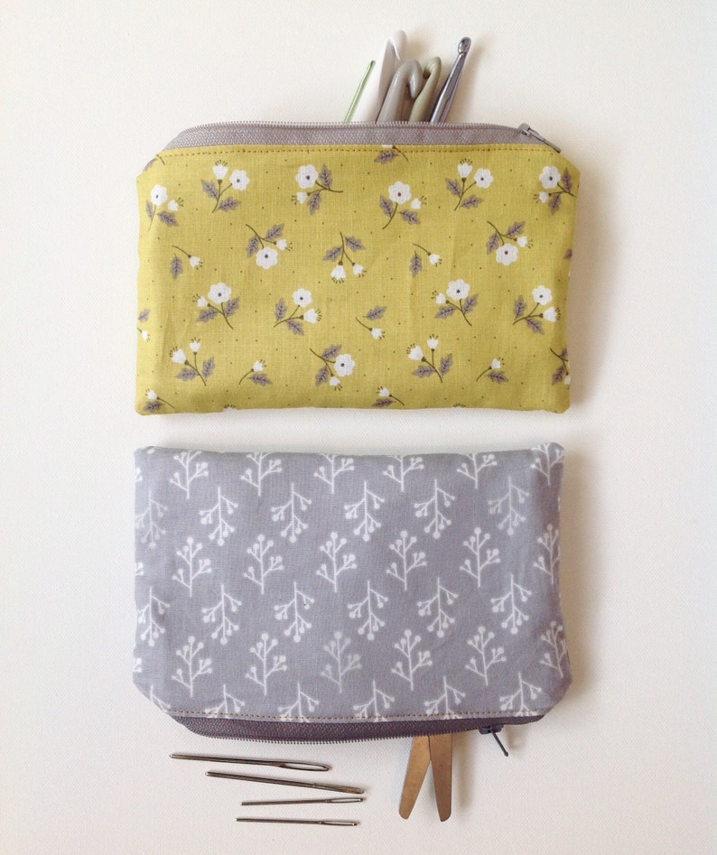 Zipper Pouch SEWING KIT, Beginner Zip Pouch Sewing Kit, Modern Sewing ...