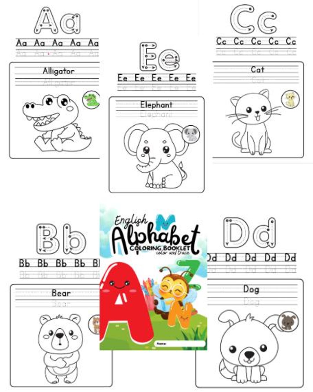 English Alphabet Book - Etsy