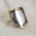 Silver Shield Ring, Handmade in Sterling Silver - Etsy