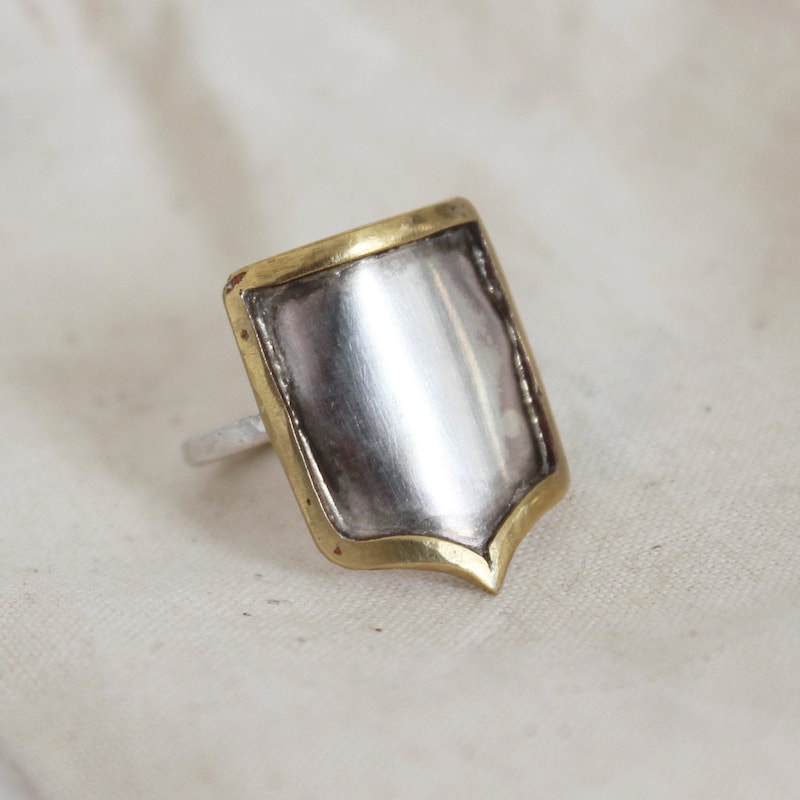Shield Ring - Etsy