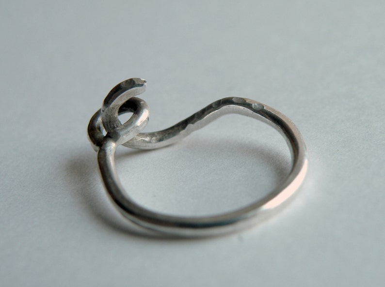 Silver Hook Ring - Etsy