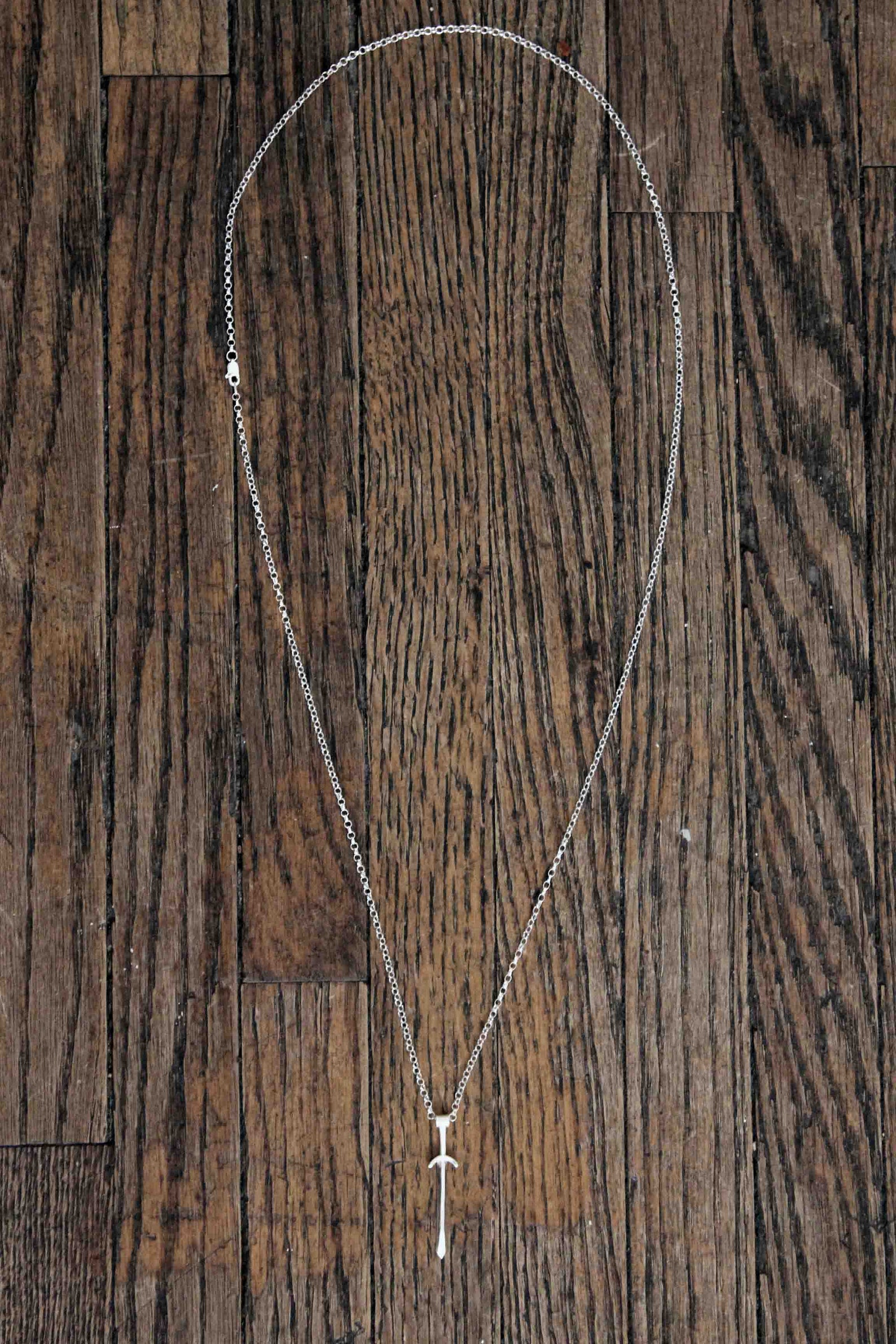 Silver Sword Necklace, Handmade in Solid Sterling - Etsy