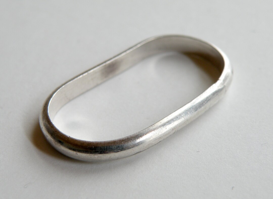 Silver Double Ring - Etsy