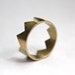 Rustic Gold Crown Ring Handmade in 14K Gold - Etsy