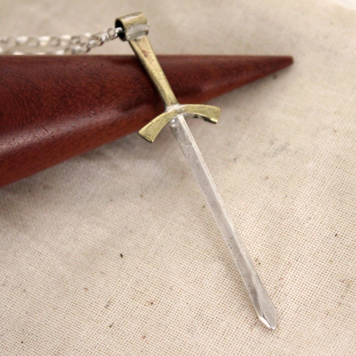Silver Sword Necklace, Handmade in Solid Sterling - Etsy