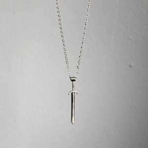 Silver Sword Necklace, Handmade in Solid Sterling - Etsy