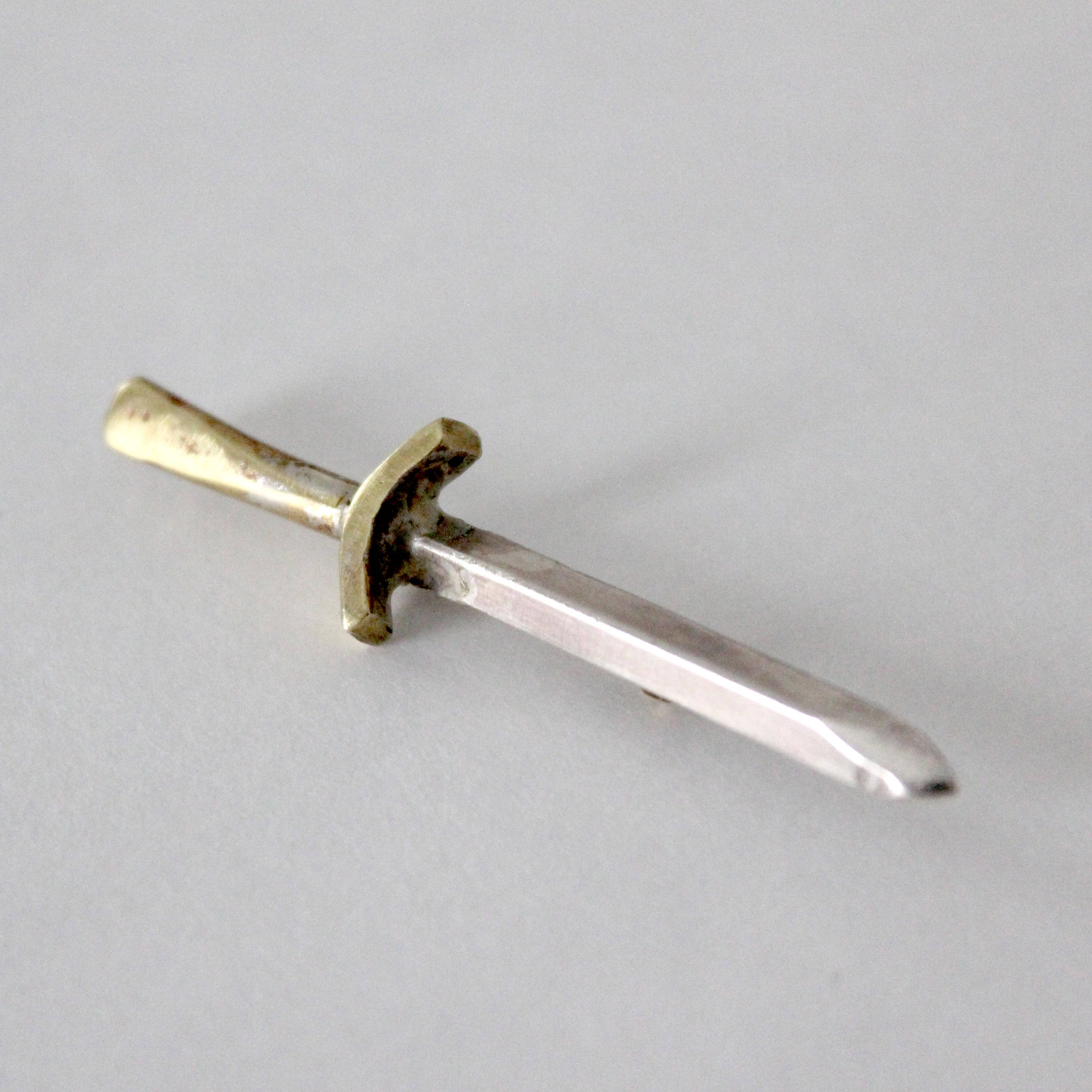 Dagger Pin handcrafted sword brooch in sterling silver and | Etsy