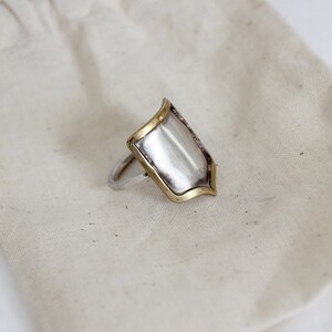 Silver Shield Ring, Handmade in Sterling Silver - Etsy