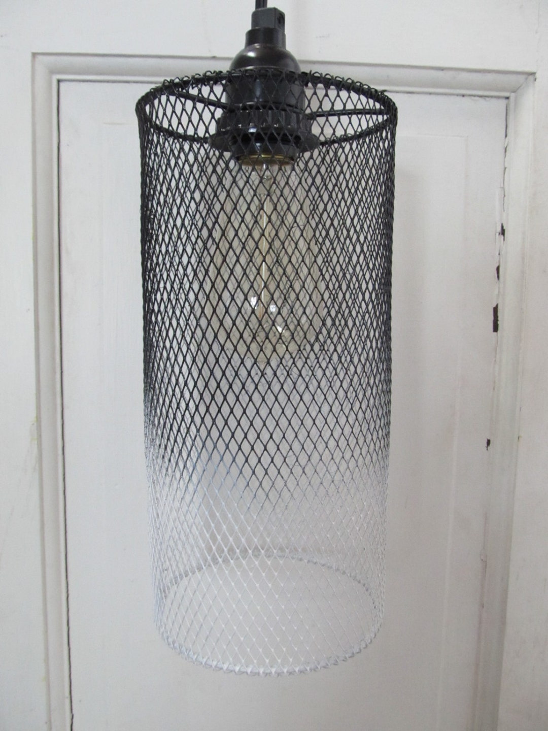 Ombre Mesh Lamp, Hanging Lamp, Industrial Lamp, Mesh Lamp, Loft Lamp ...