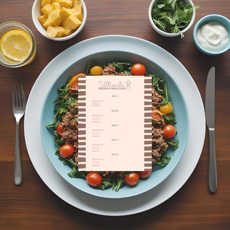 Ultimate 5-day Meal Plan | Printable Weekly Menu & Grocery List ...