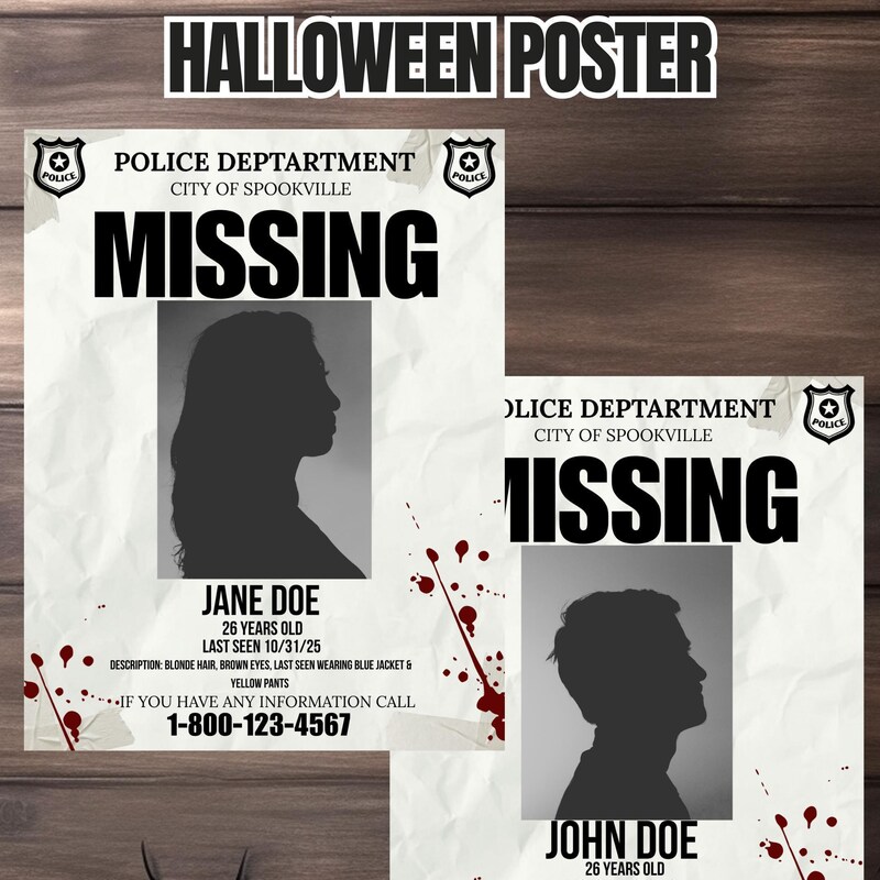 Wanted Missing Poster - Etsy