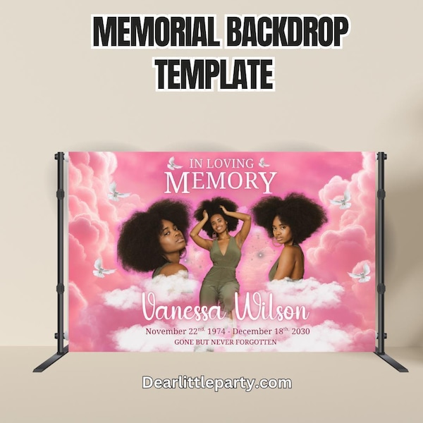 Pink Funeral Backdrop - Etsy Israel